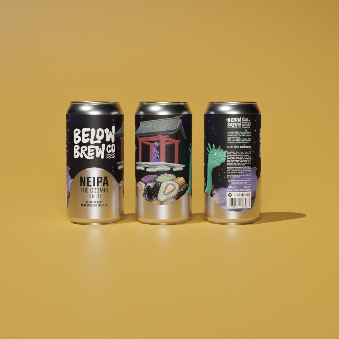 NEIPA The Cosmic Turtle - New England IPA 0.5% - Nought Drinks